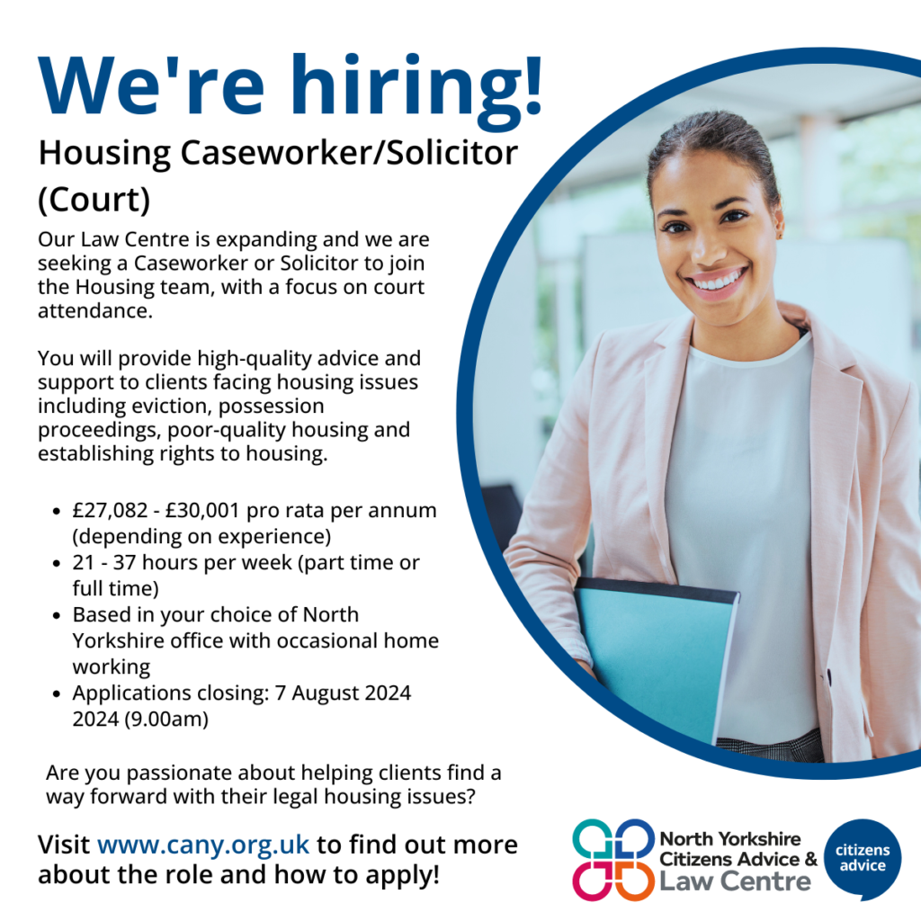 Jobs - North Yorkshire Citizens Advice and Law Centre